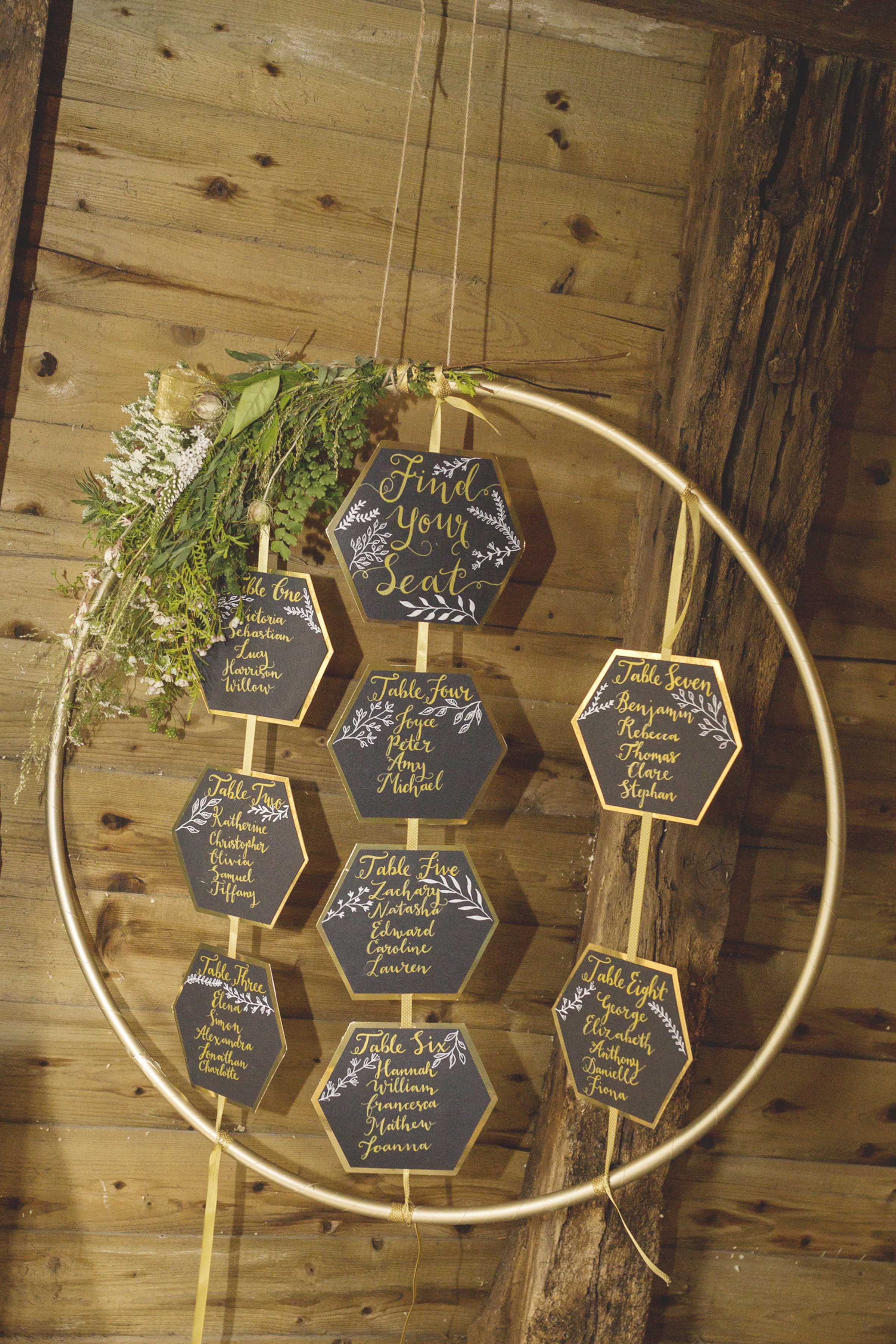 Tableplans/Easels/Run of the Day — To Have & To Hire Events® - Wedding ...