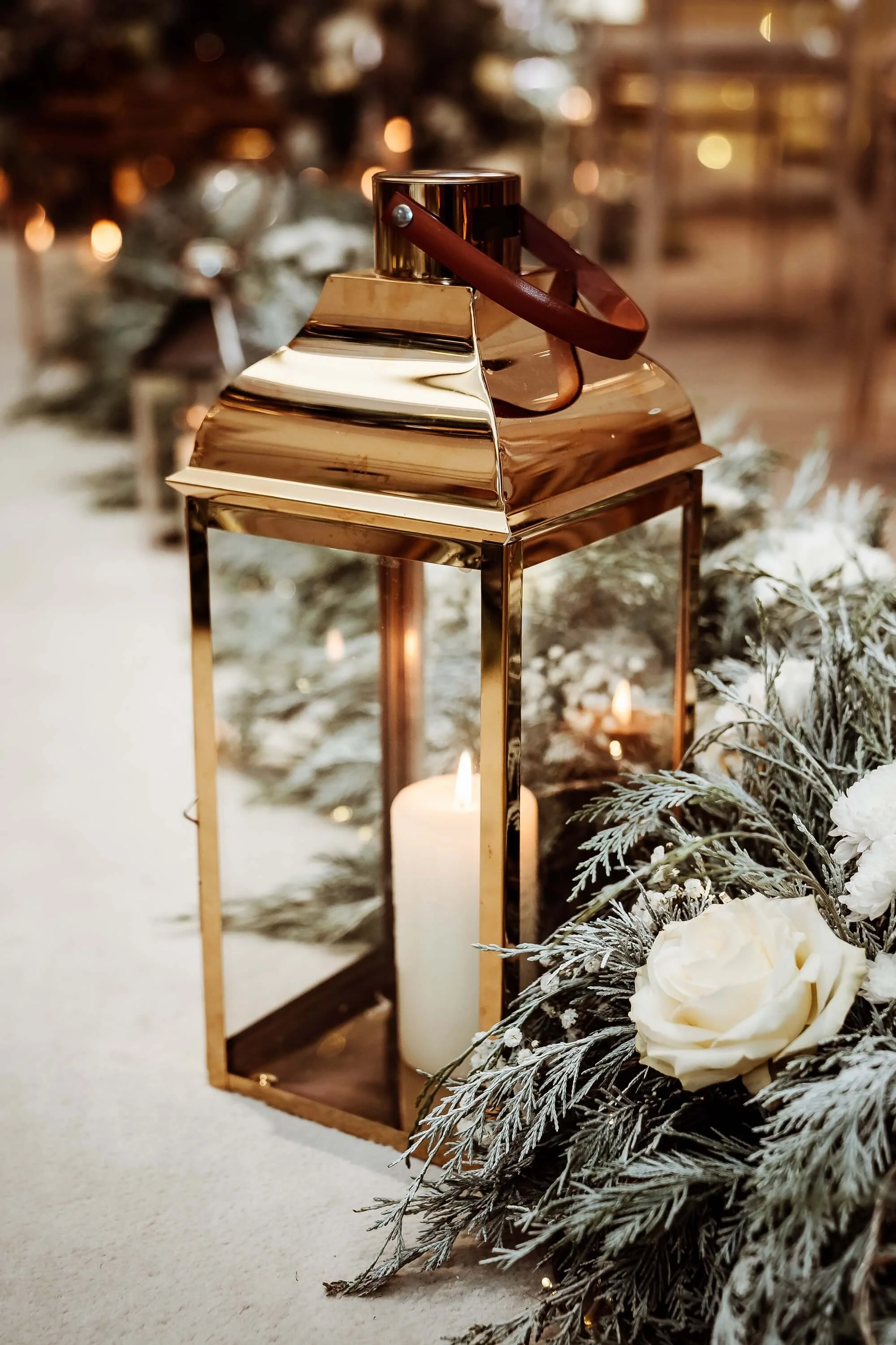 Gold Metal Storm Lanterns — To Have & To Hire Events® - Wedding & Event ...