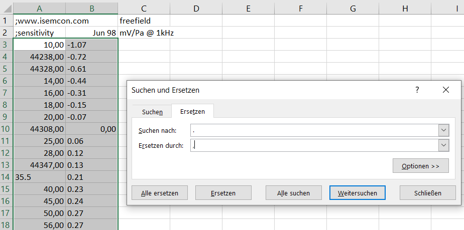 Convert microphone calibration files for EASERA and SysTune — Jochen Schulz