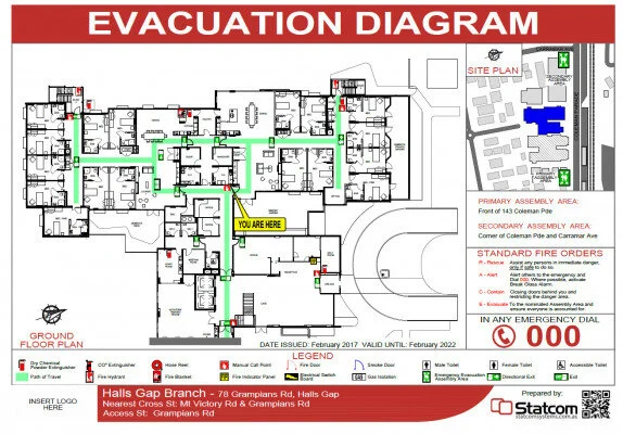 Where Do You Need To Display Evacuation Diagrams? — Safety Action