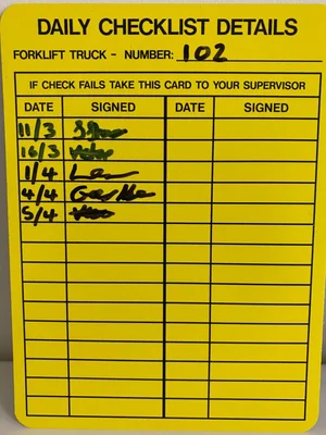 Pre-Start Checks Made Easy — Safety Action