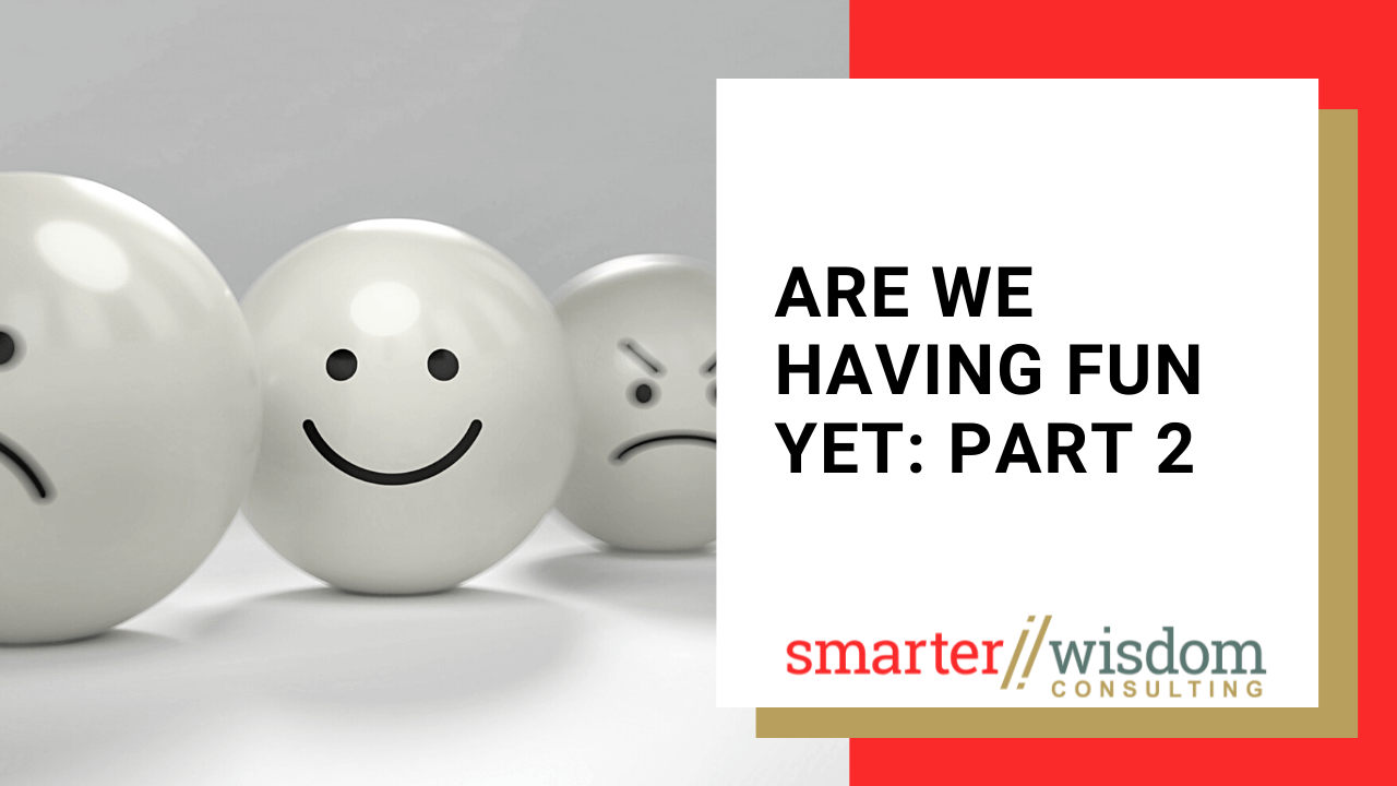 Are We Having Fun Yet, Part 2 — SmarterWisdom Consulting | Boston MA ...