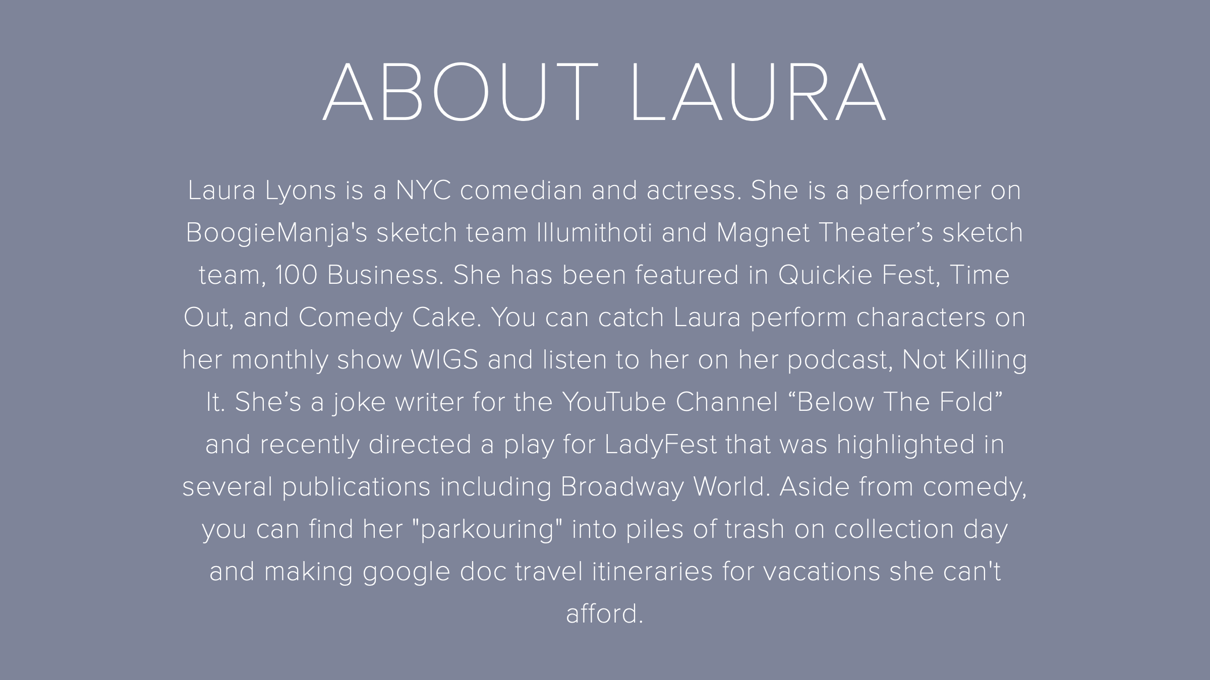About — Laura Lyons