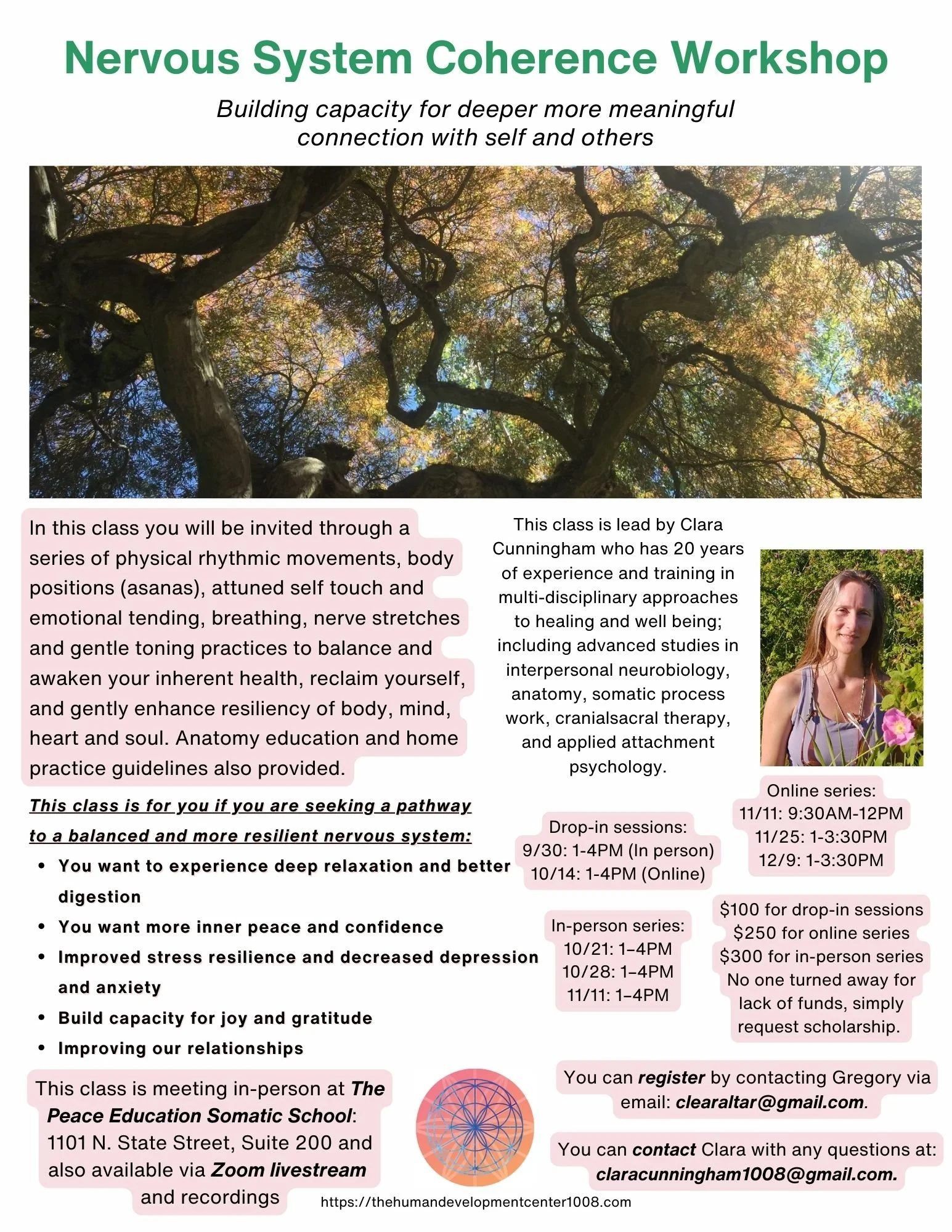 Nervous System Coherence Workshop Series - Session 1 (In — The Human Development Center