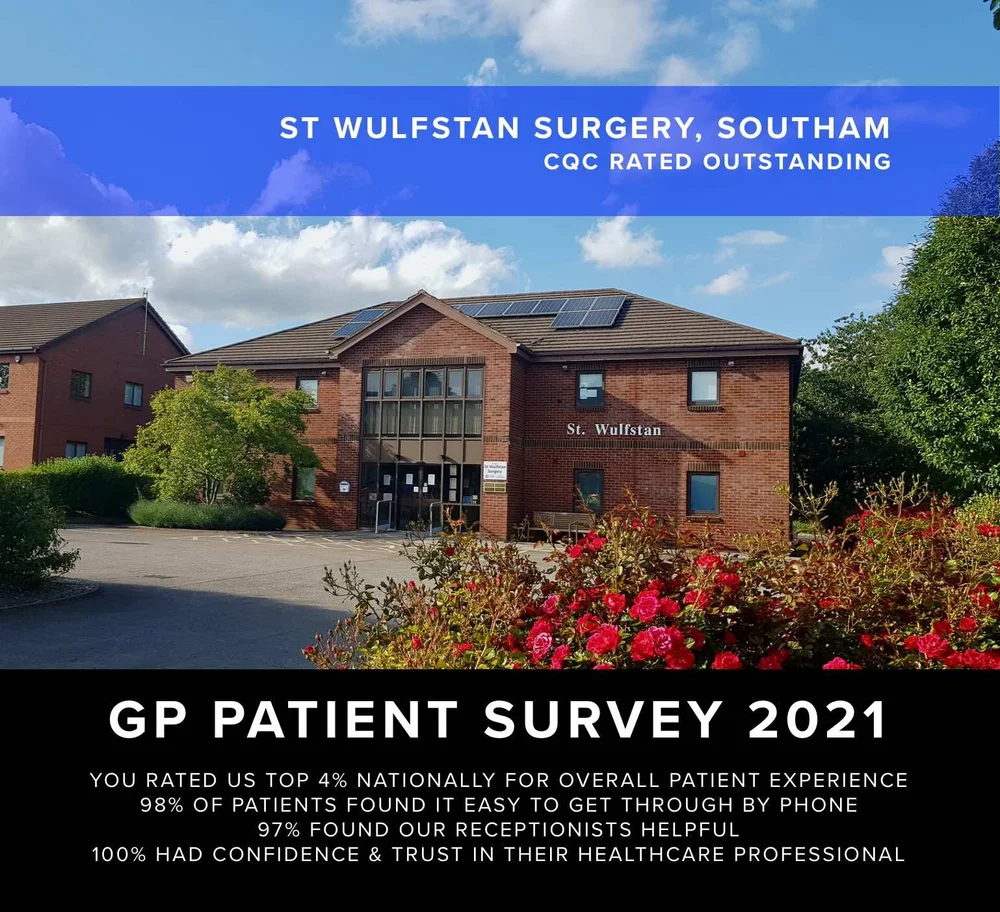 GP Patient Survey 2021 - You Rated Us Top 4% Nationally - Thank You ...