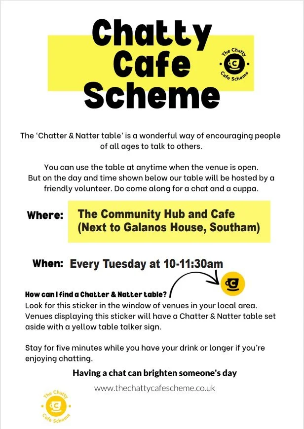 Chatty Cafe Scheme at The Community Hub and Cafe — St Wulfstan Southam ...