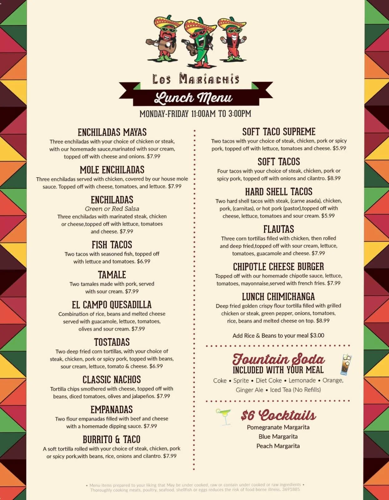 Los Mariachis Menu, Mexican Restaurant Wallingford, Best Mexican Food ...