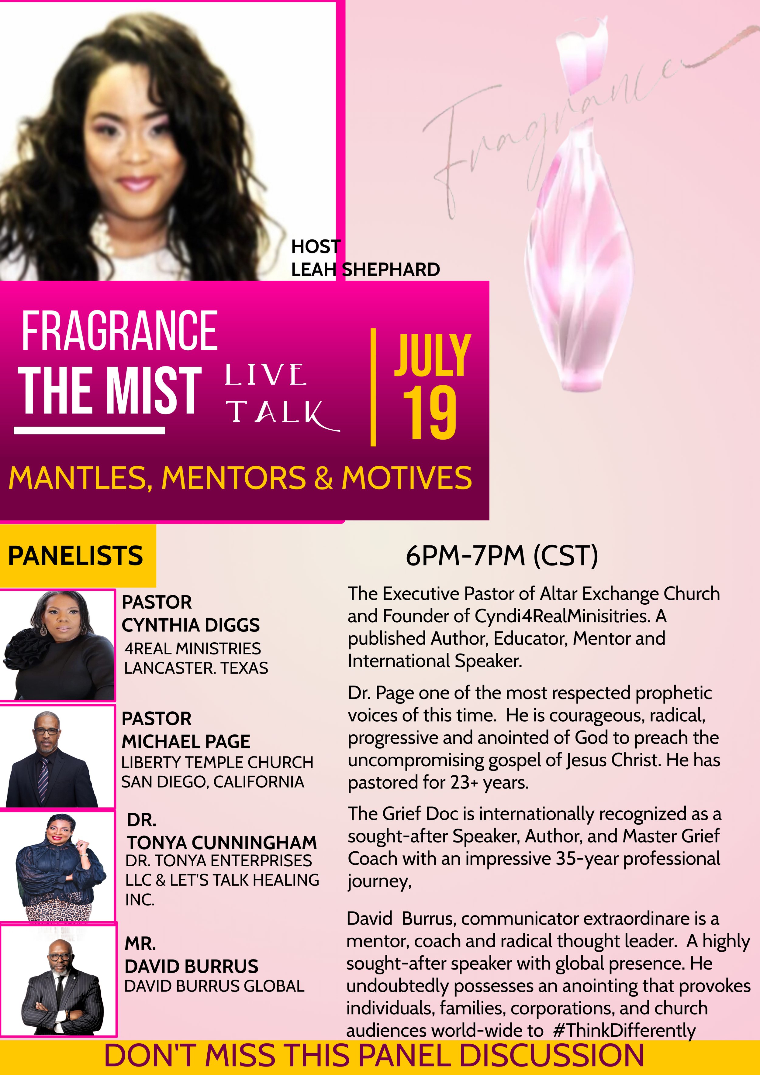 Fragrance Conference — Leah Shephard Ministries