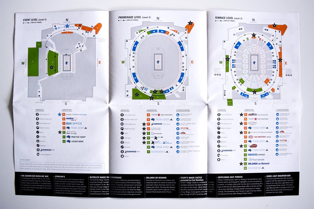 Amway Center Tour Maps — Tucker James Brooks