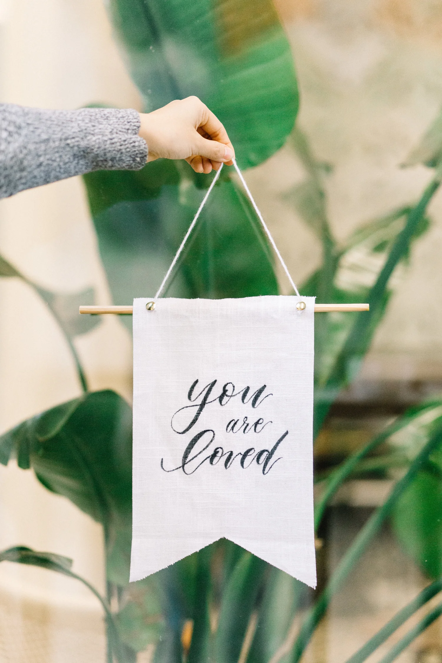 New #CLWorkshop: Brush Lettering + Linen Banner — Chasing Linen | Live ...