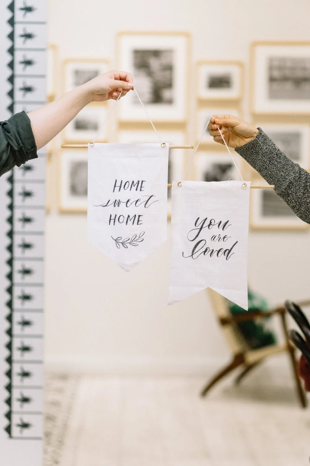 New #CLWorkshop: Brush Lettering + Linen Banner — Chasing Linen | Live ...