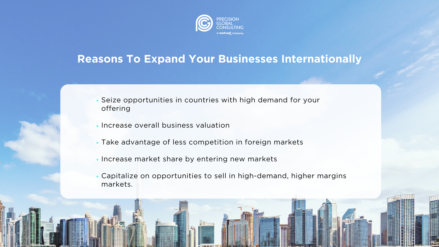 Why and How to Expand Your Business Internationally — PGC Group ...