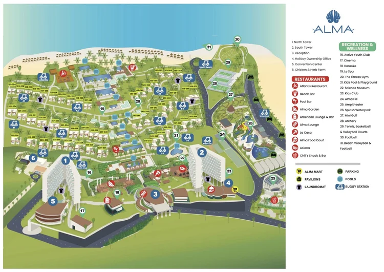 Resort Map — ALMA Resort