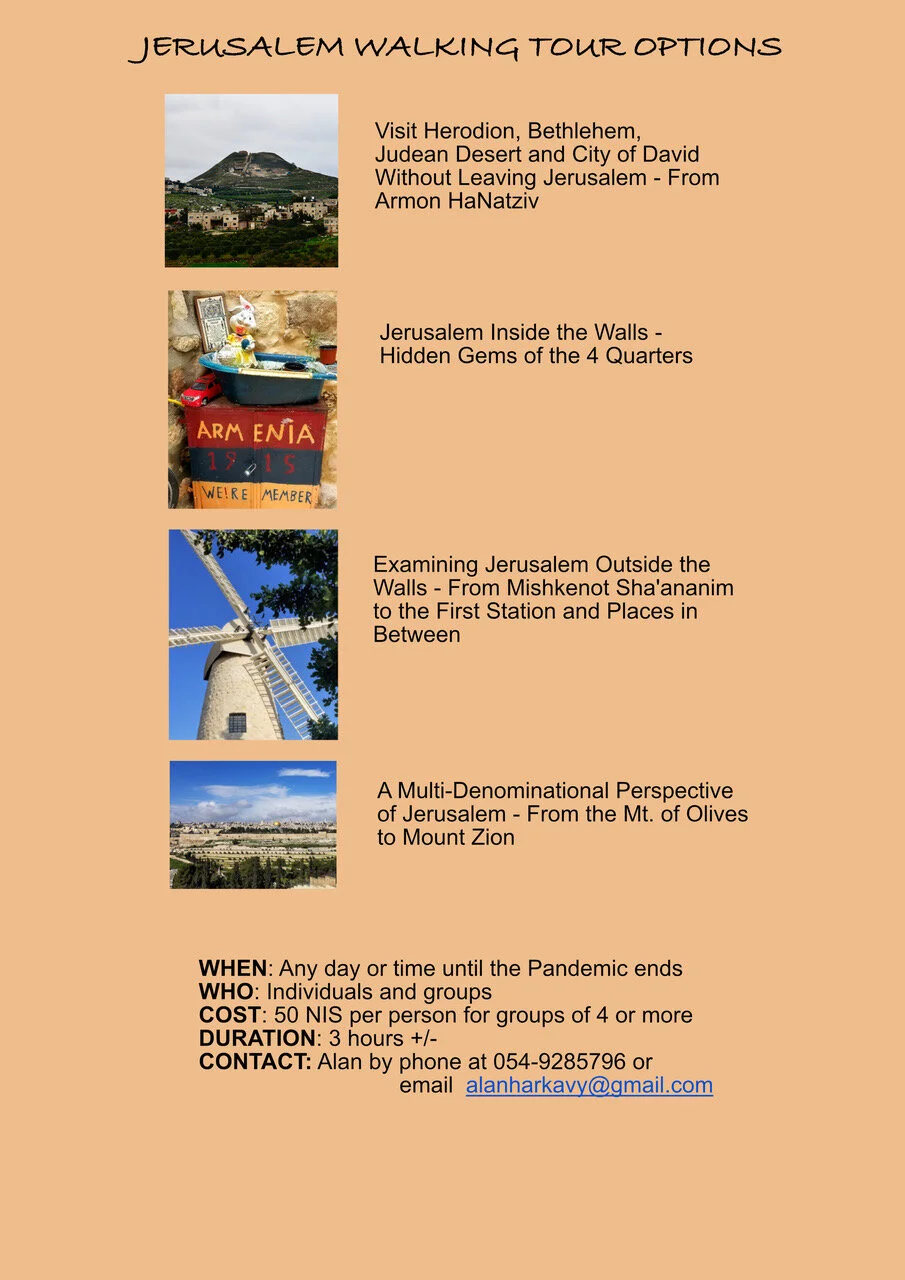 JERUSALEM WALKING TOURS — Harkavy Tours