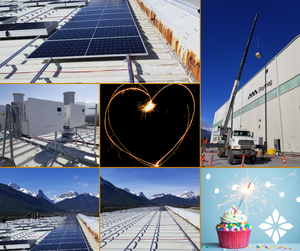 Installation is well underway at our BAYMAG: Exshaw Community Solar ...
