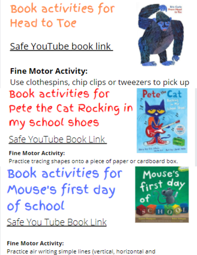 Developing Sensory Motor Skills with books! — Growing Little Brains