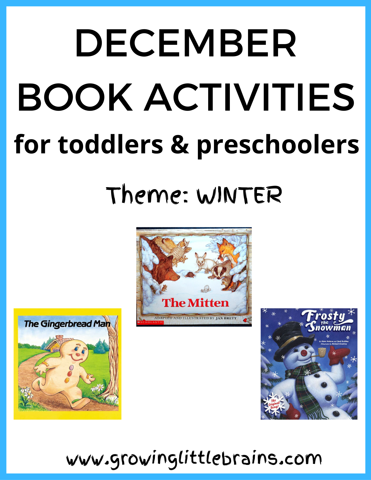 December Book Activities For Toddlers And Preschoolers Growing Little 