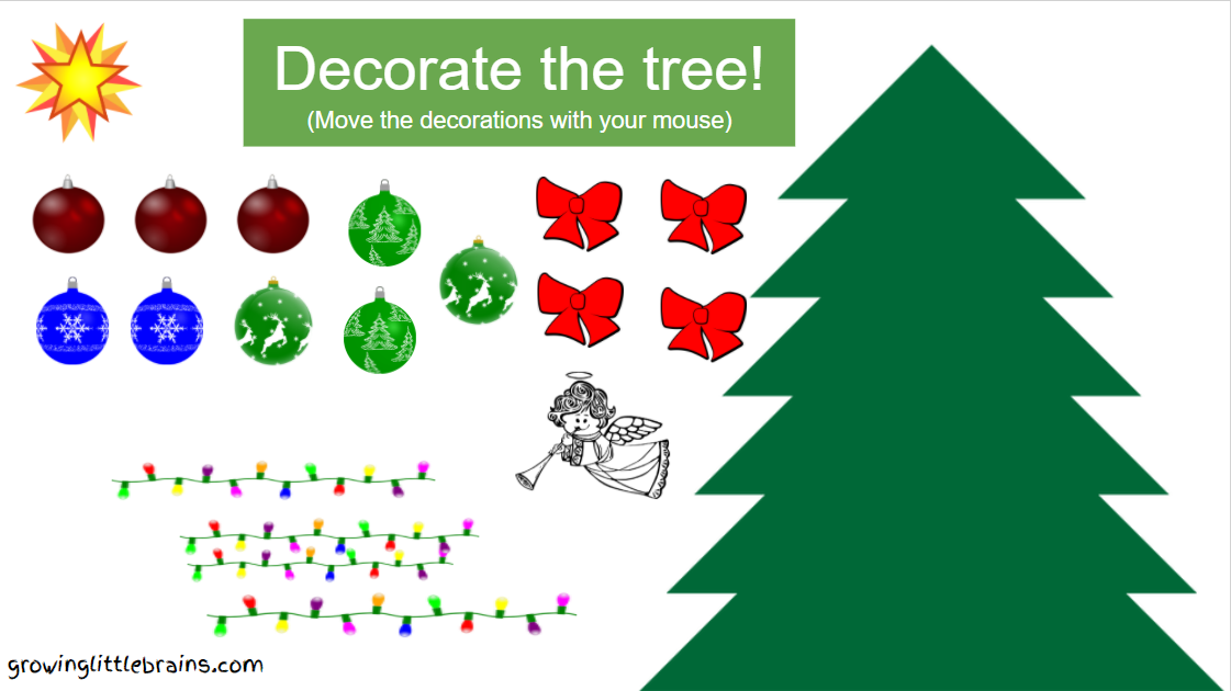 Christmas activities for Teletherapy — Growing Little Brains