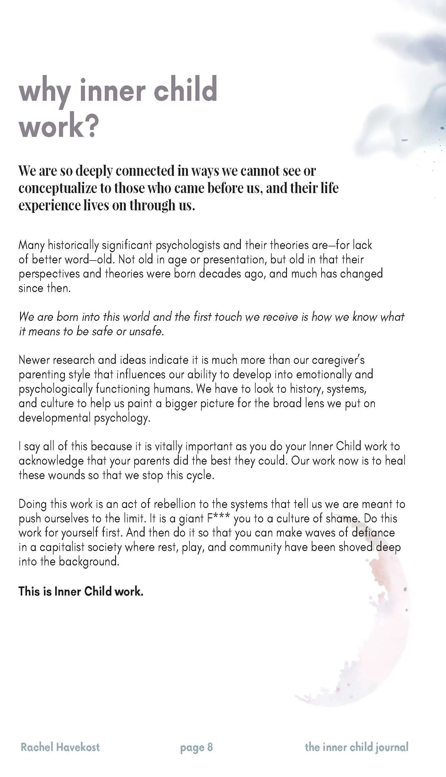 The Inner Child Journal: Heal and Reparent your Inner Child — Rachel ...