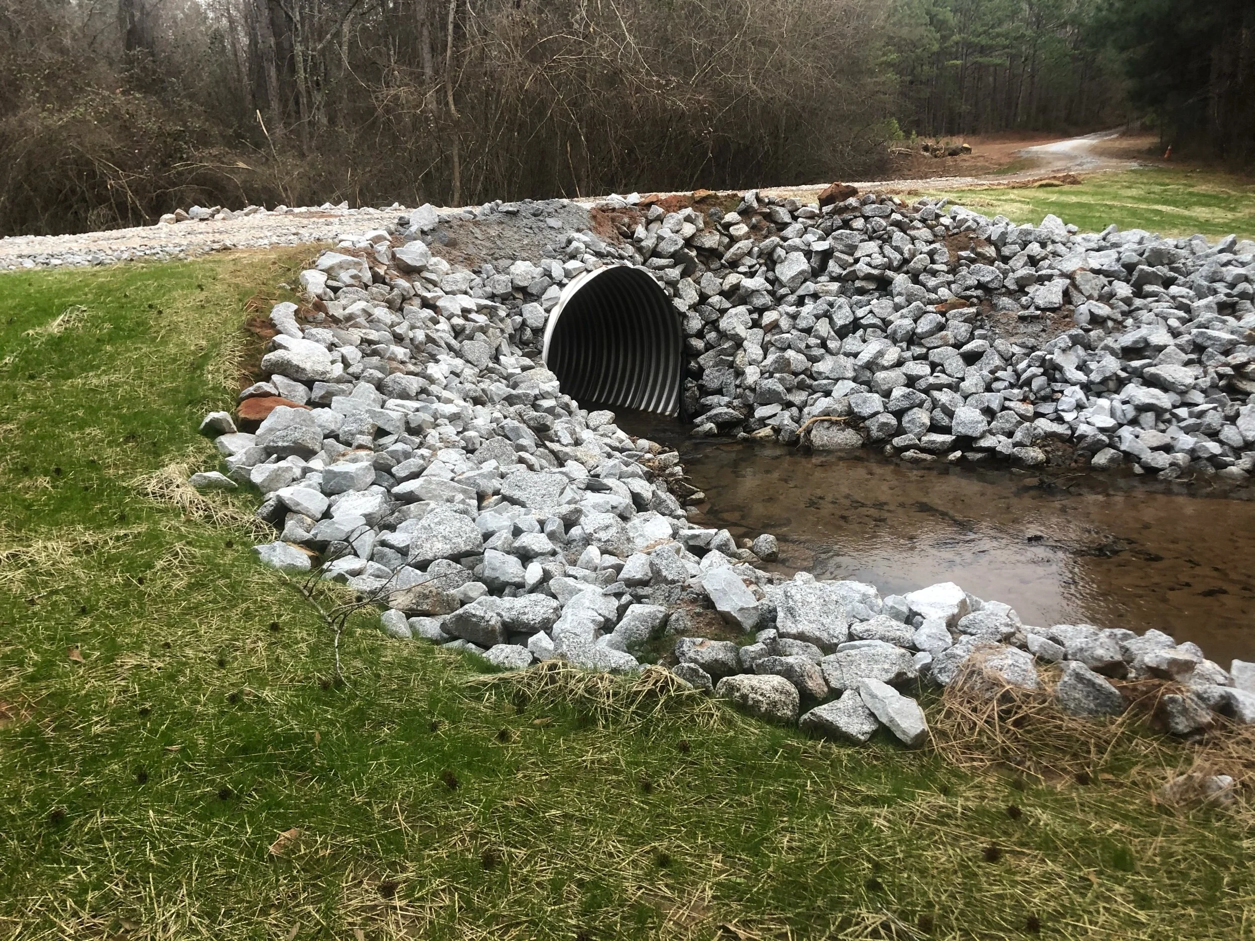 Grading, Drainage, Pipe and Culvert Installation Services Gallery — KRS ...