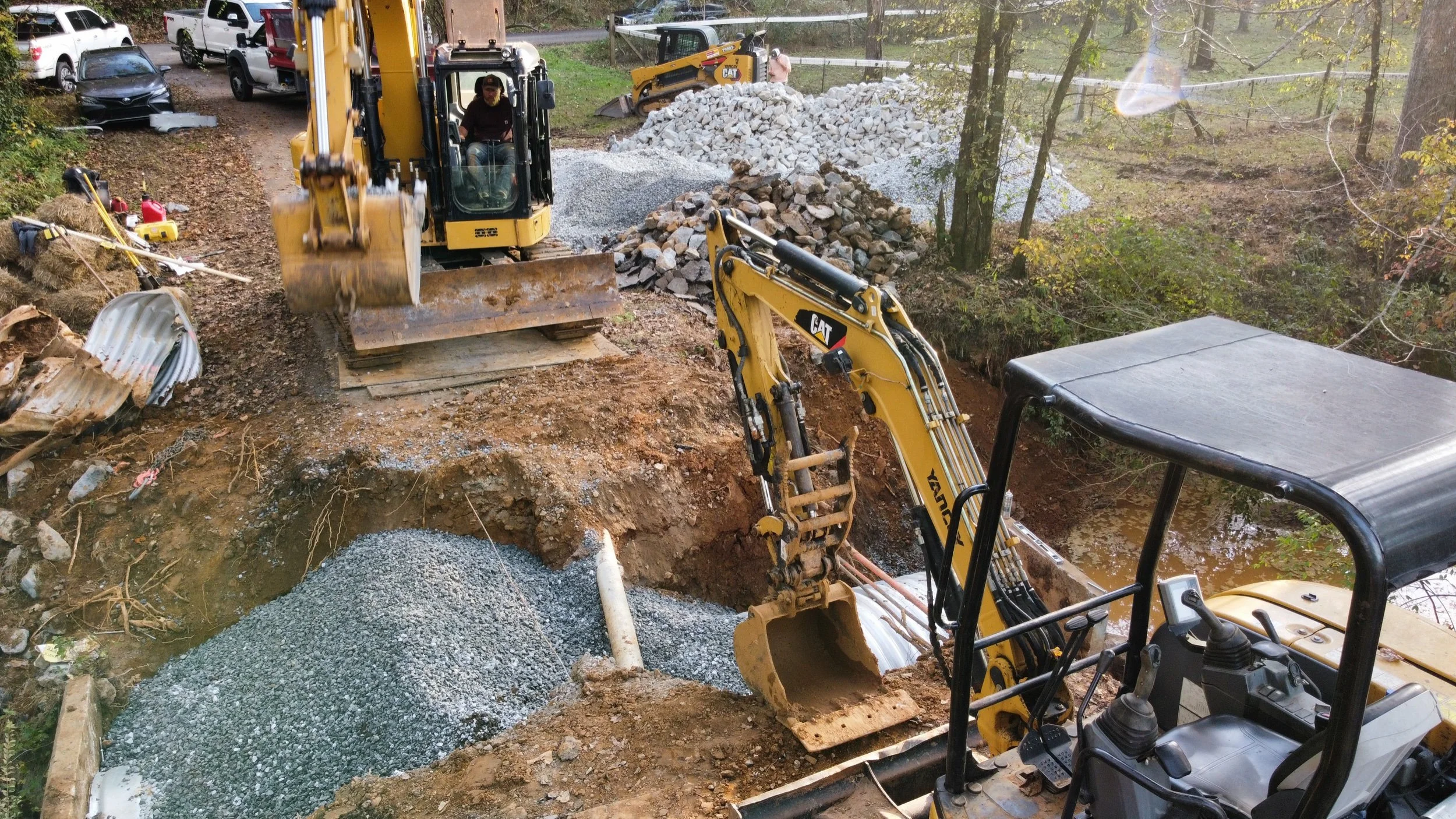 Grading, Drainage, Pipe and Culvert Installation Services Gallery — KRS ...
