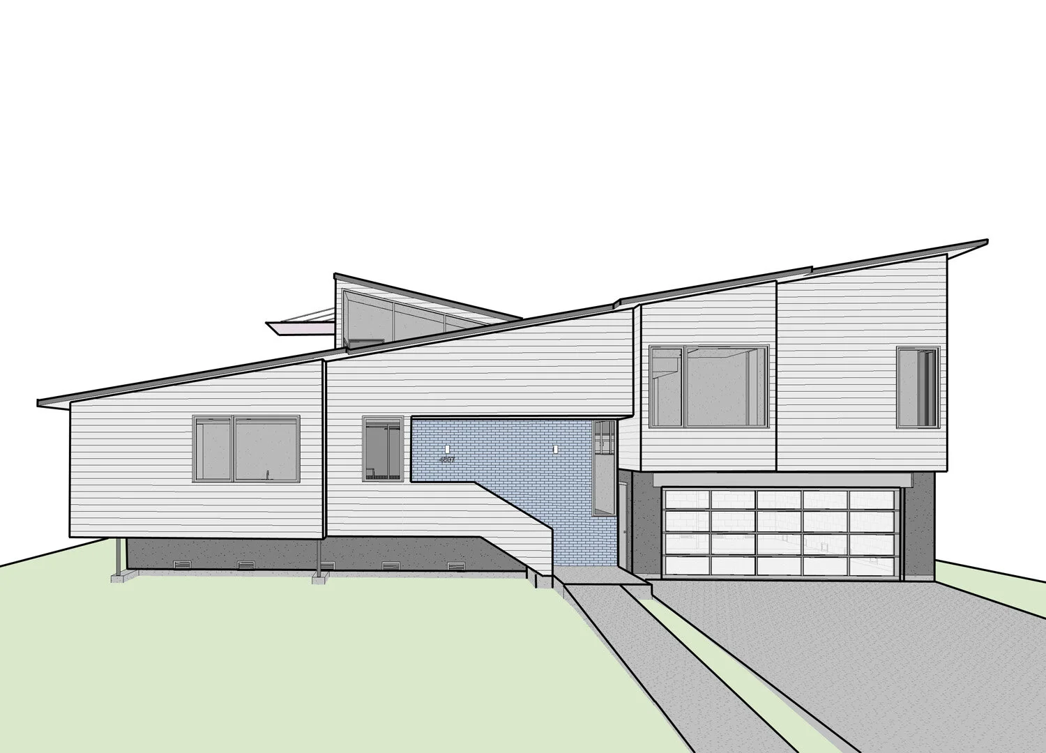 House Flood Drawing