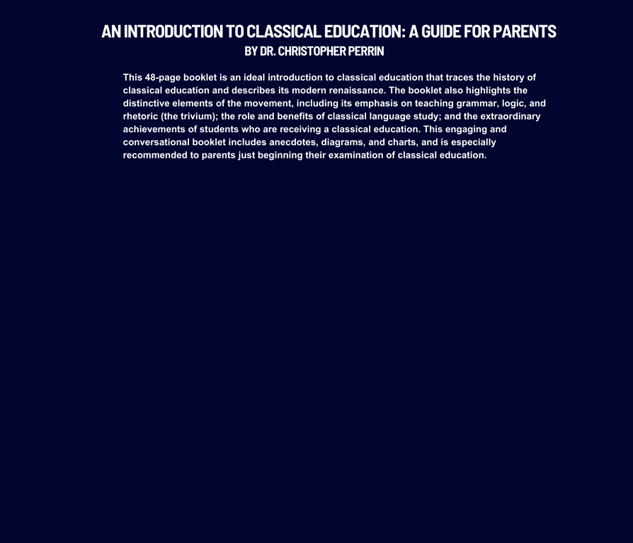 ACS Classical Education — Arcadia Christian School