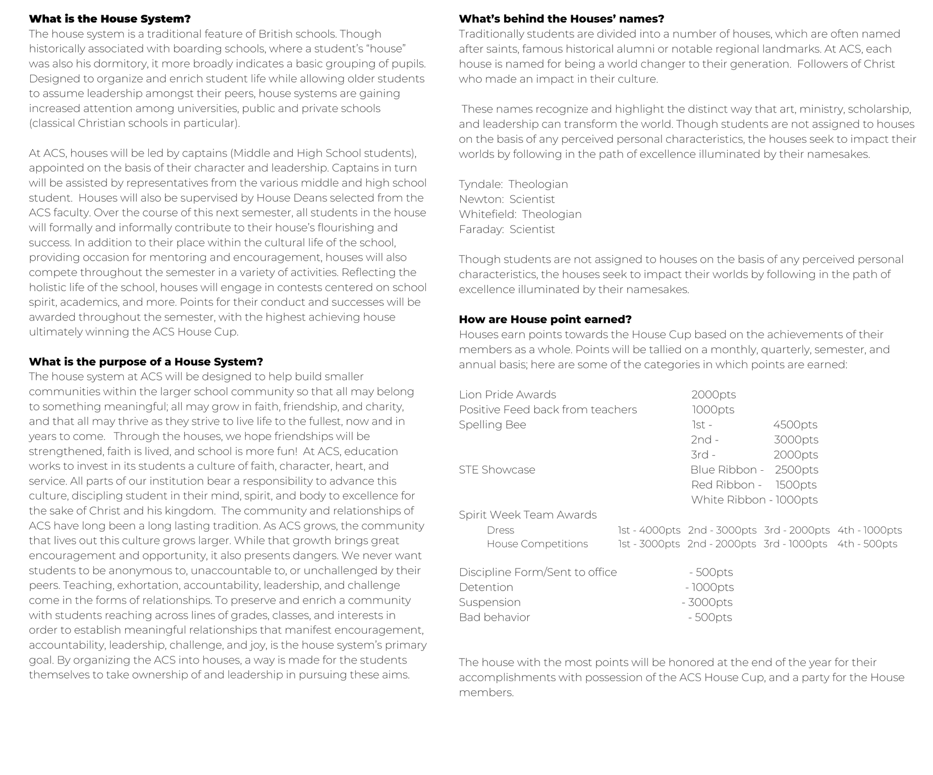 ACS House System — Arcadia Christian School