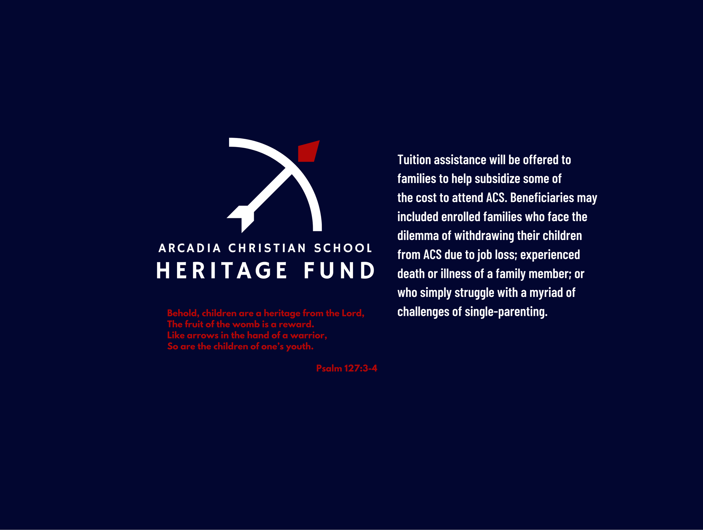 ACS Support — Arcadia Christian School