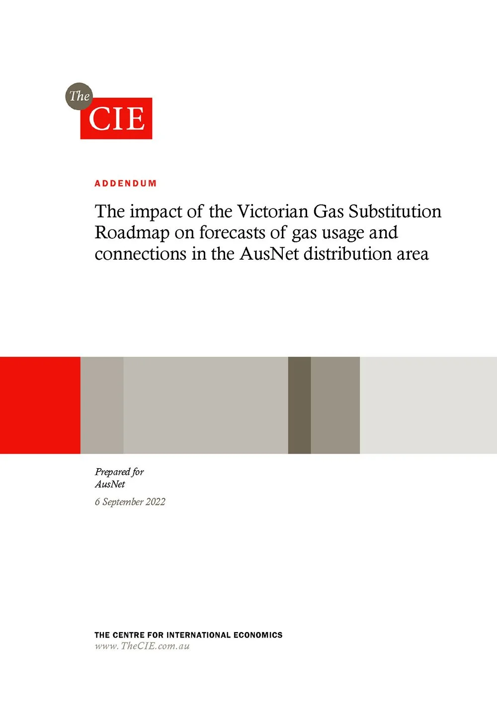 The impact of the Victorian Gas Substitution Roadmap on forecasts of ...
