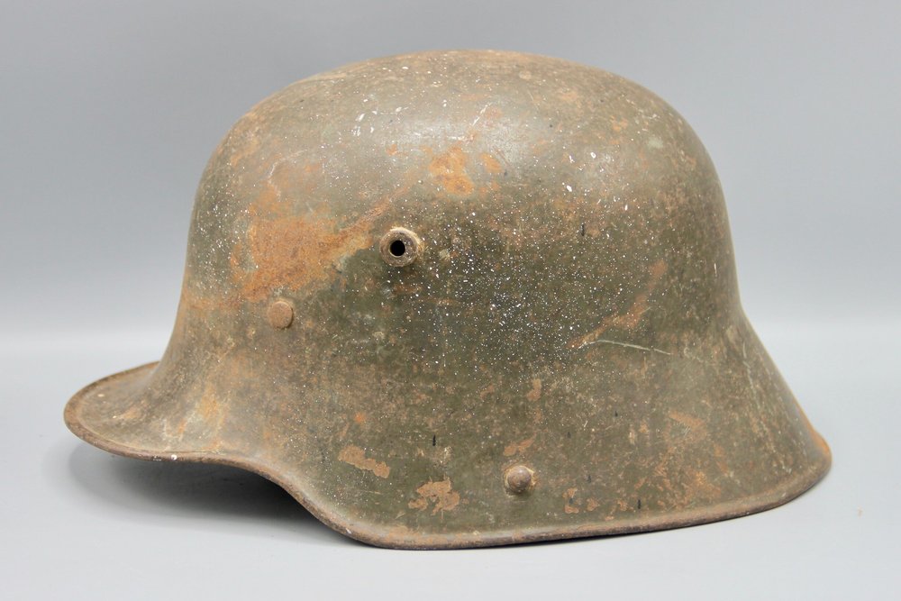 Original German WWI Complete M17 Steel Helmet — BSR Militaria