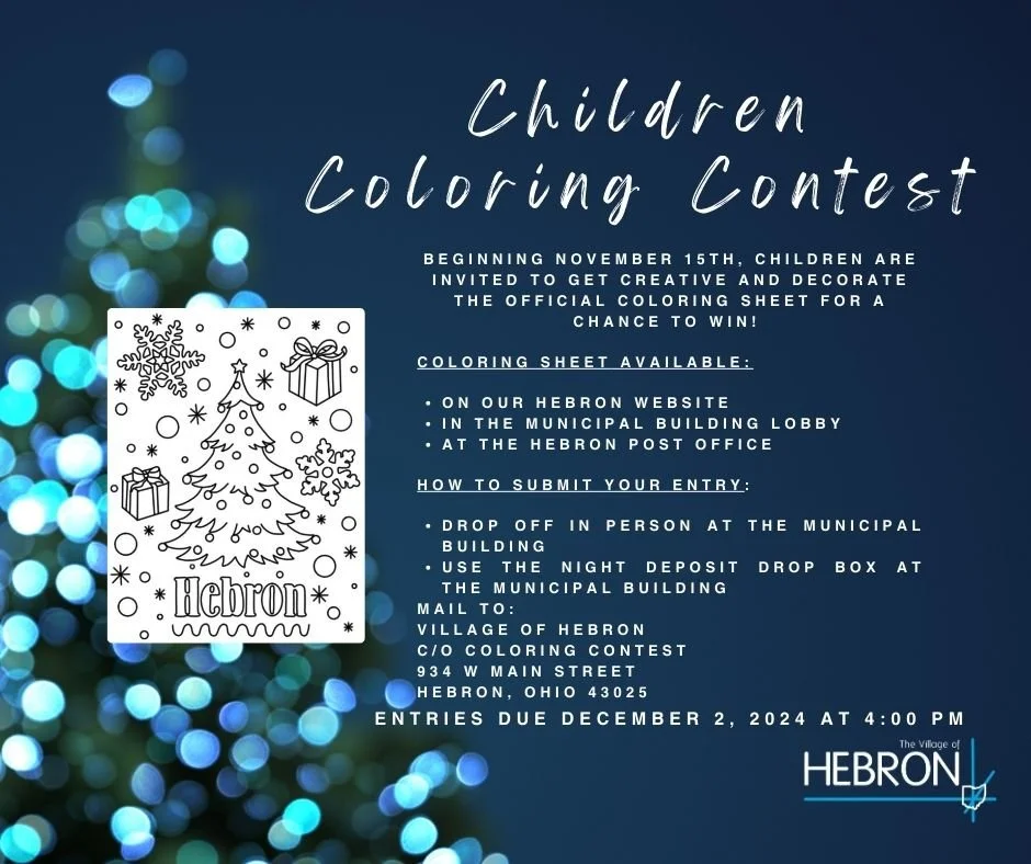 Christmas Coloring Contest — Village of Hebron