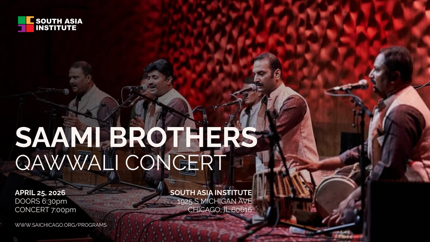 Saami Brothers: Qawwali Concert — South Asia Institute
