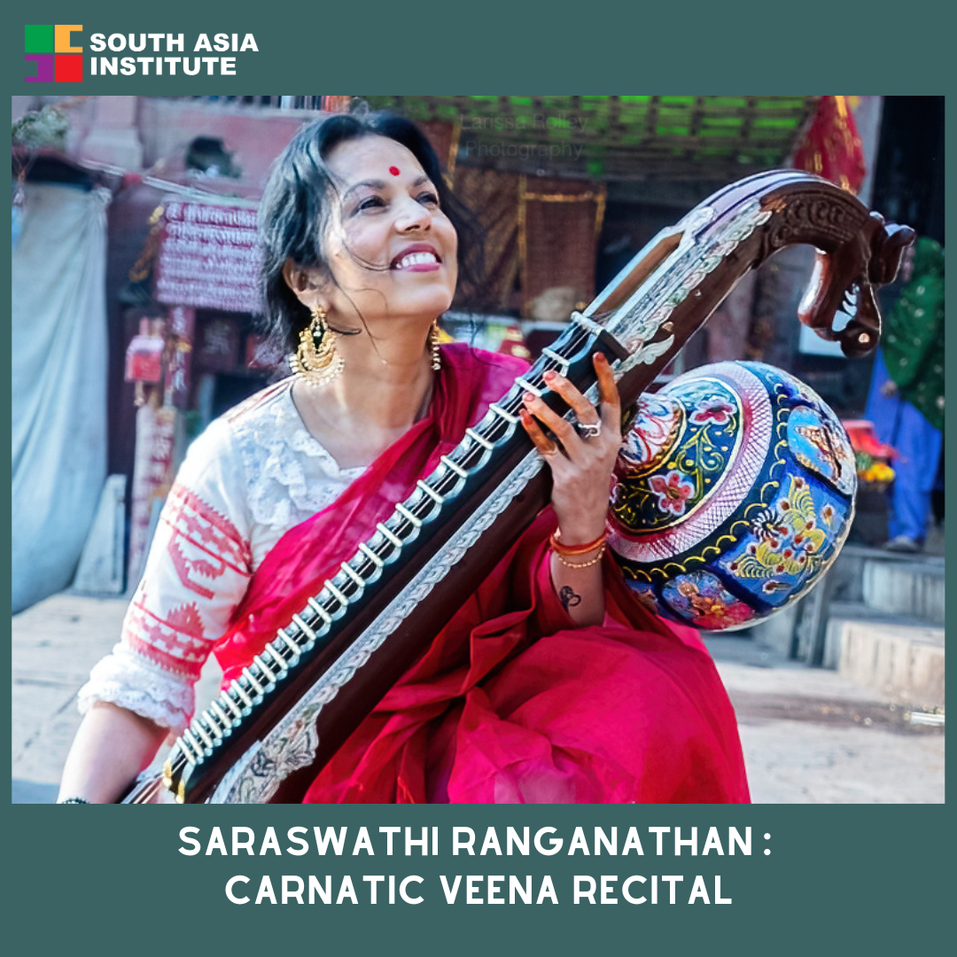 Saraswathi Ranganathan : Carnatic Veena Recital — South Asia Institute