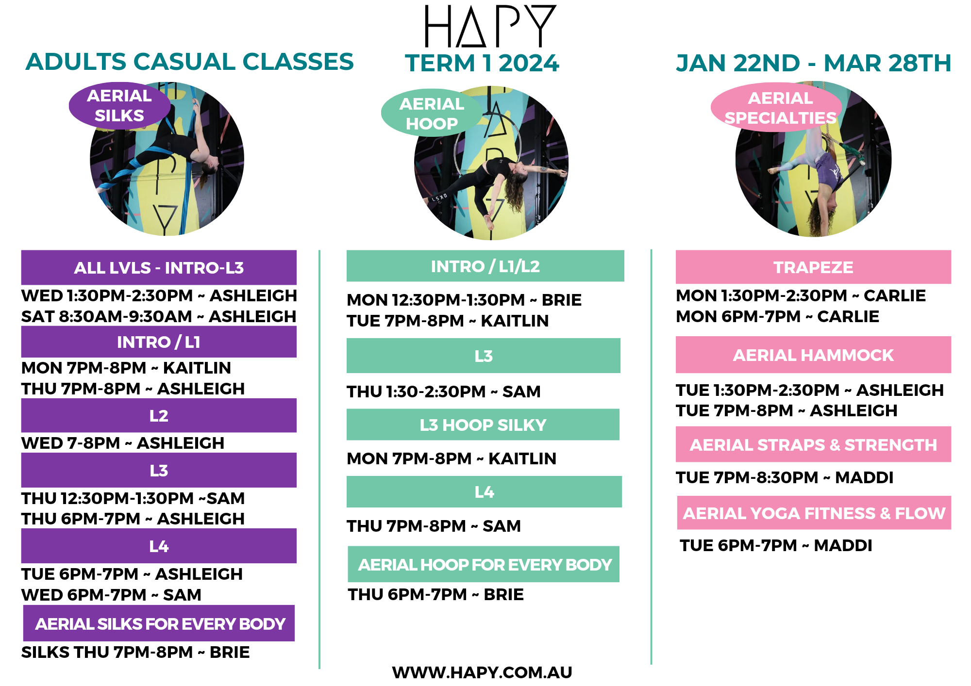 Adults Casual Classes — HAPY Studio