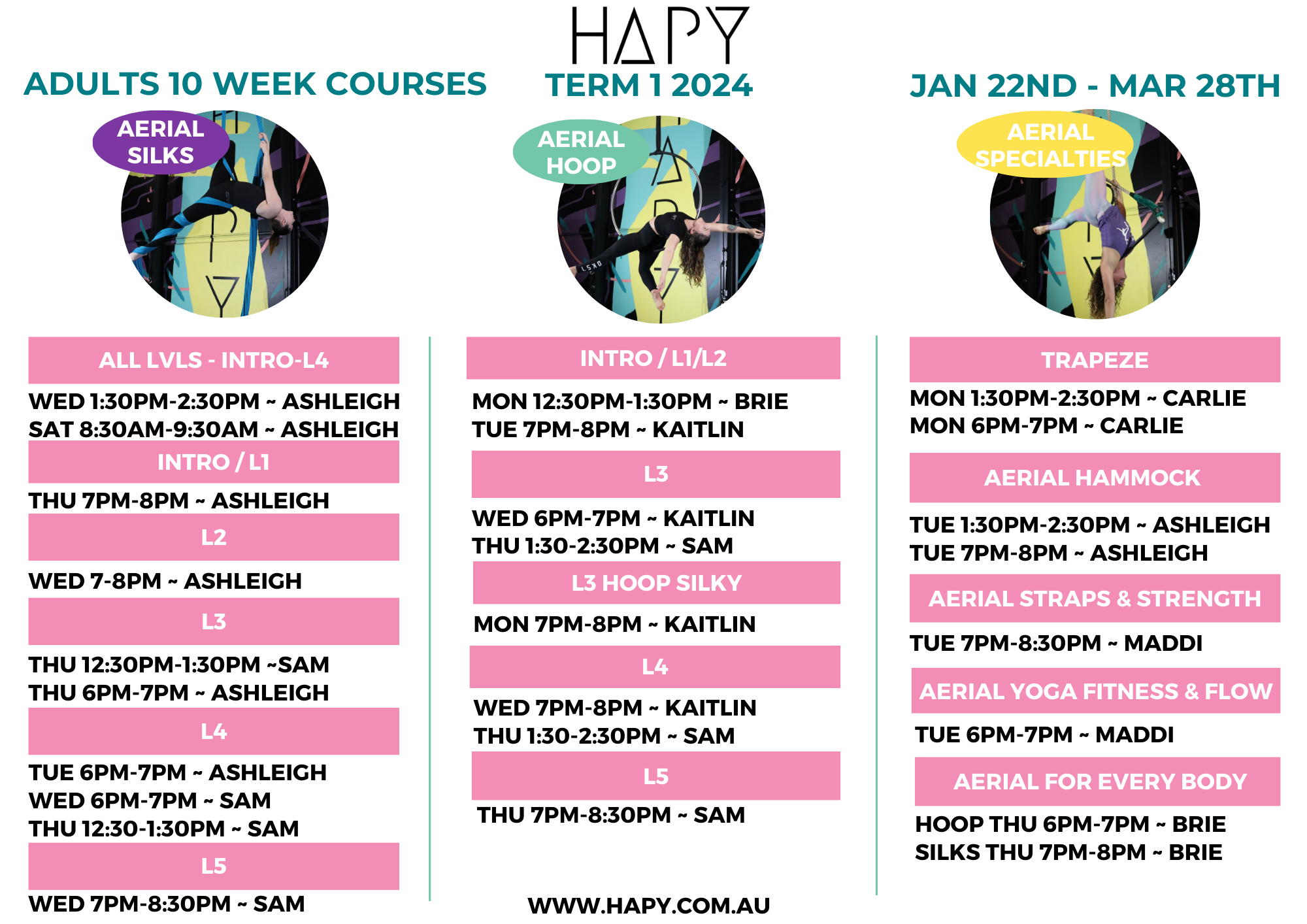 Adults 10week Courses — HAPY Studio