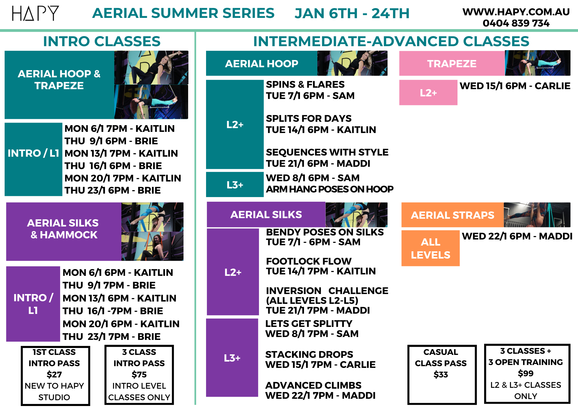 Adults Casual Classes — HAPY Studio