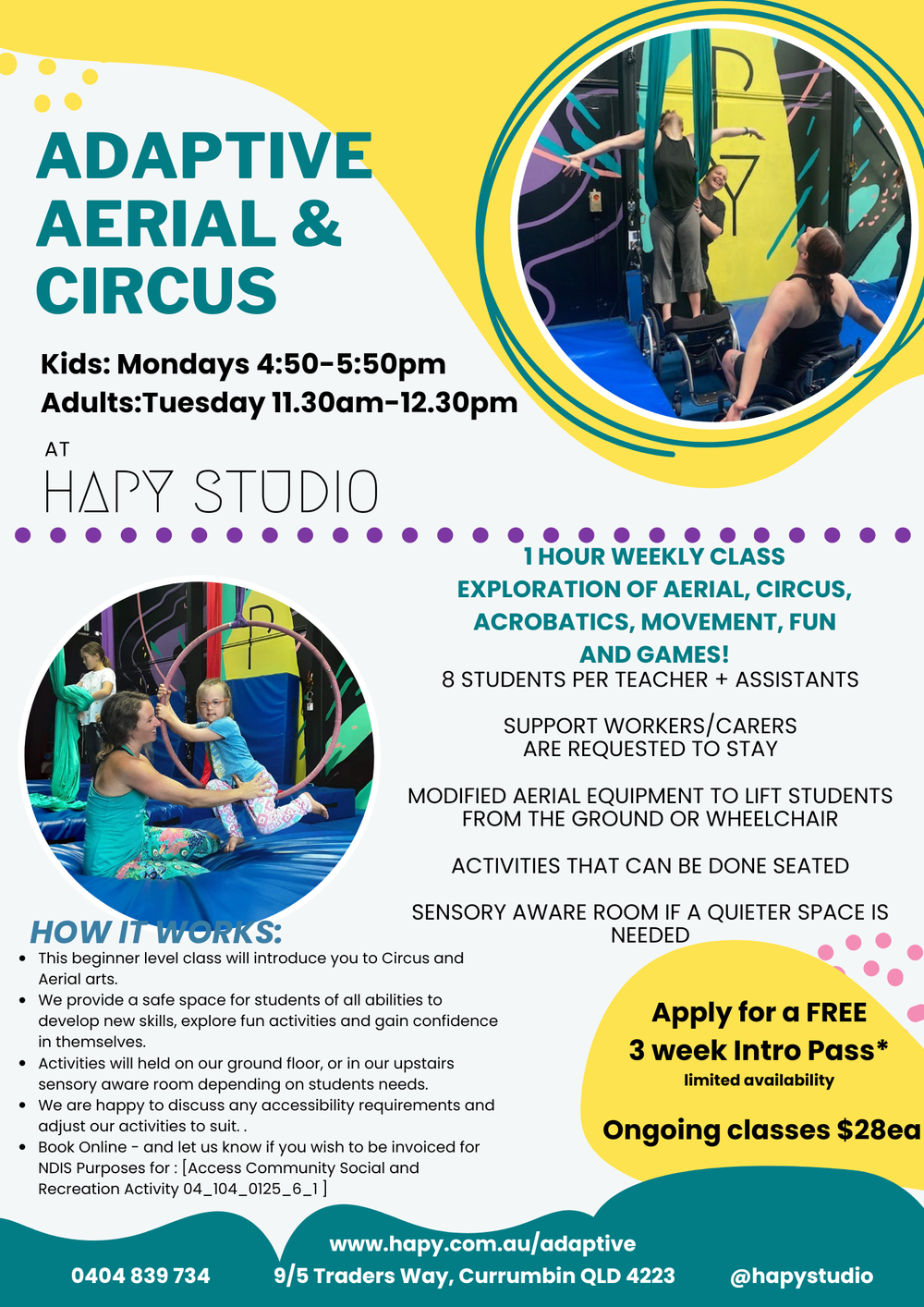 Adaptive Aerial Classes — HAPY Studio
