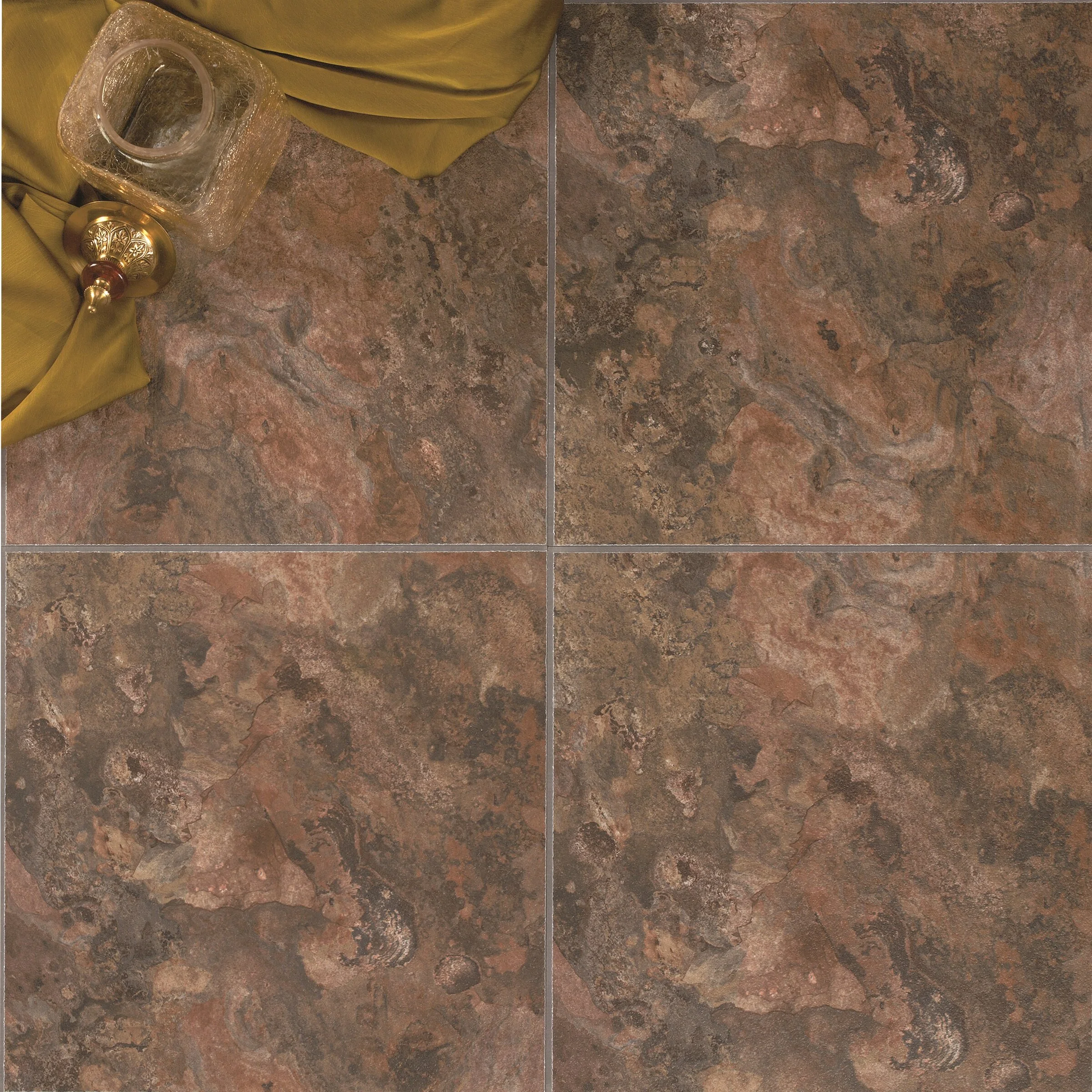 16 x 16 Tuscan Slate Luxury Vinyl Tile — ELEMENTS OF NATURE