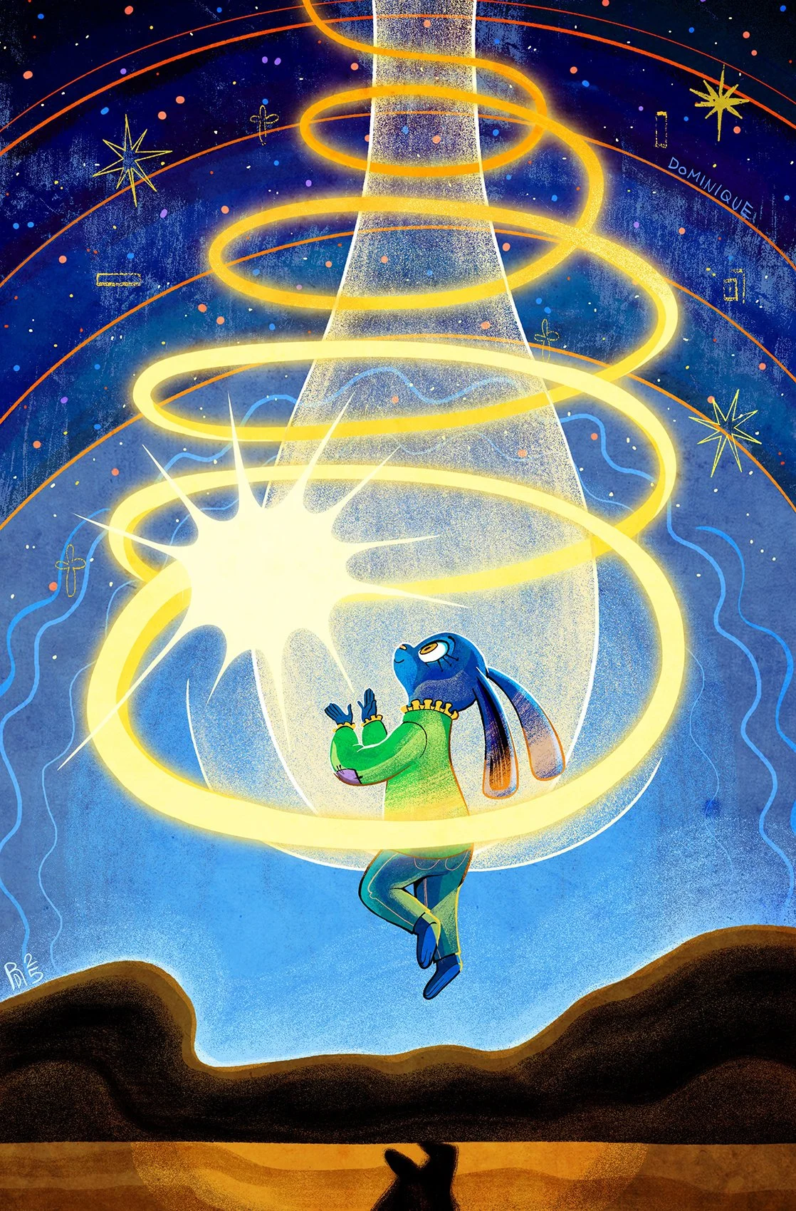 “They That Wait” - Voice of god — Dominique Ramsey Illustration