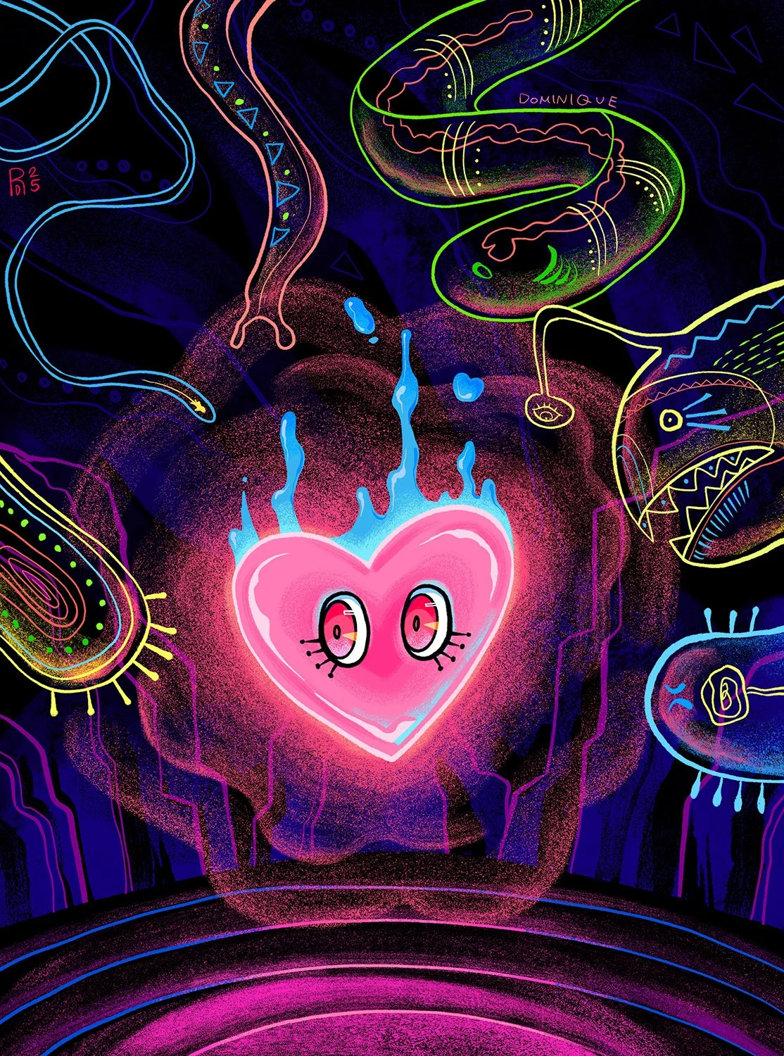 How Deep is Your Love? - Beacon of light — Dominique Ramsey Illustration