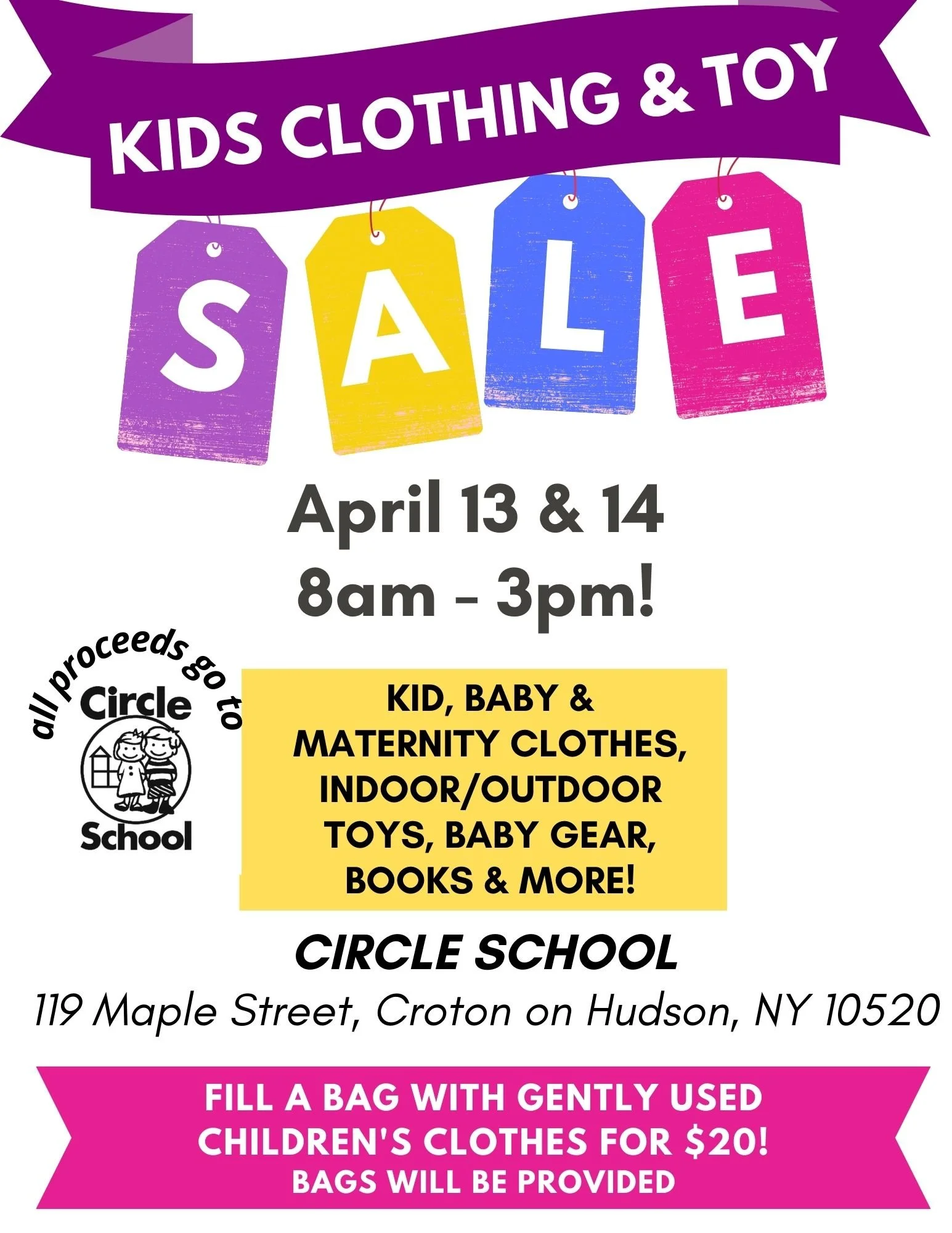 Circle School Tag Sale — Circle School