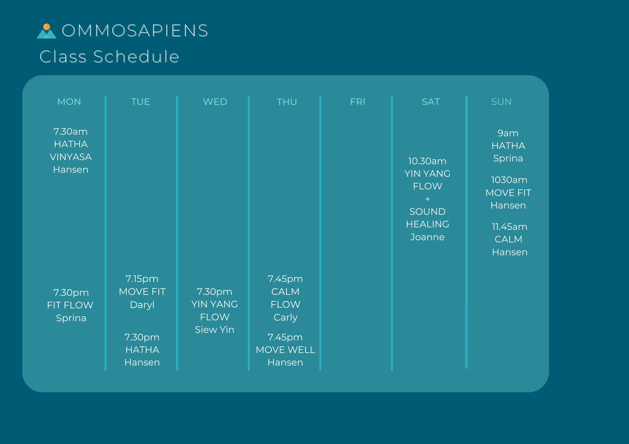 Classes — OMMOSAPIENS