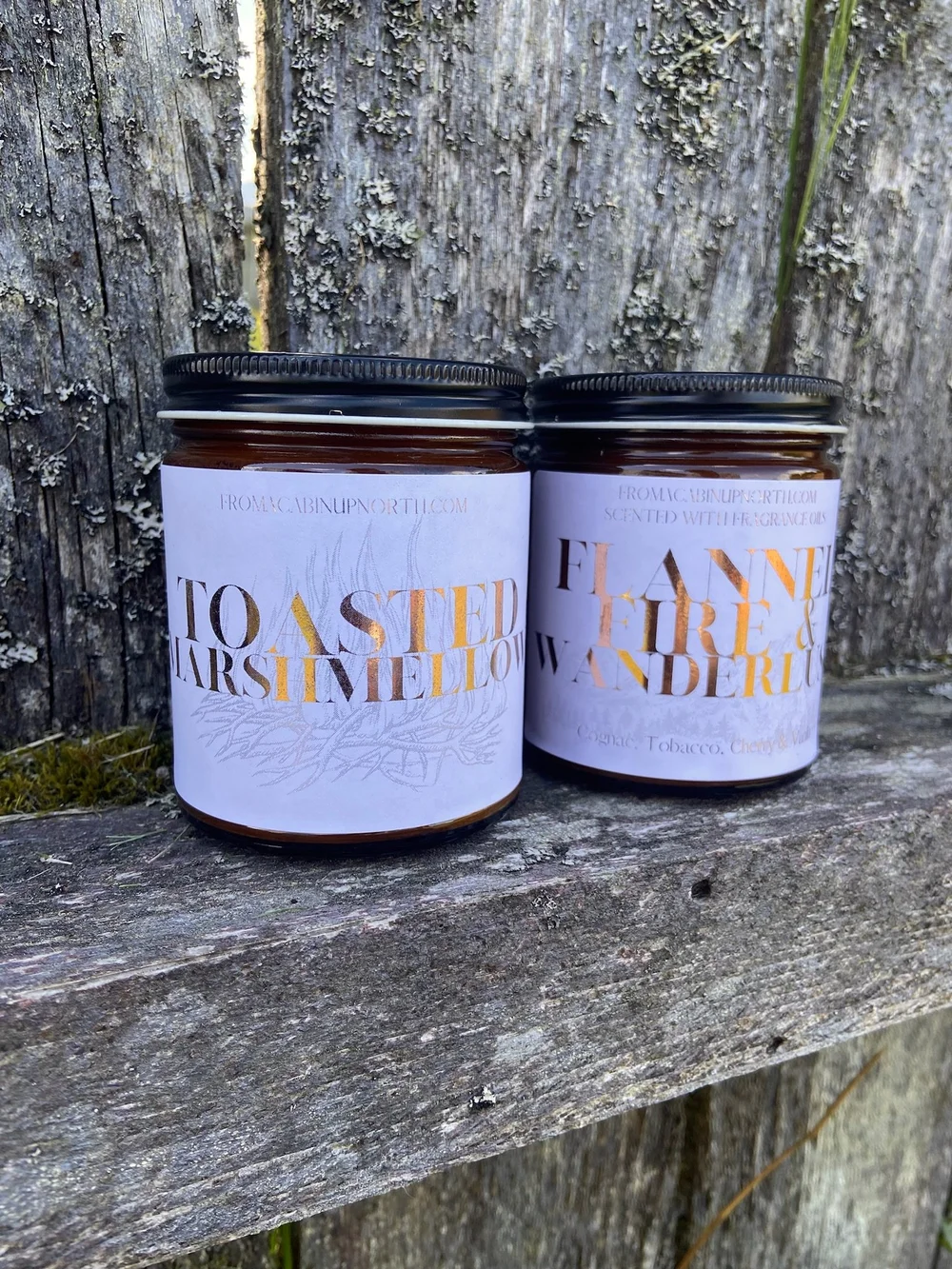 from a cabin up north