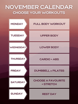 Choose Your Own Adventure Workout Calendars — FITBYMIK