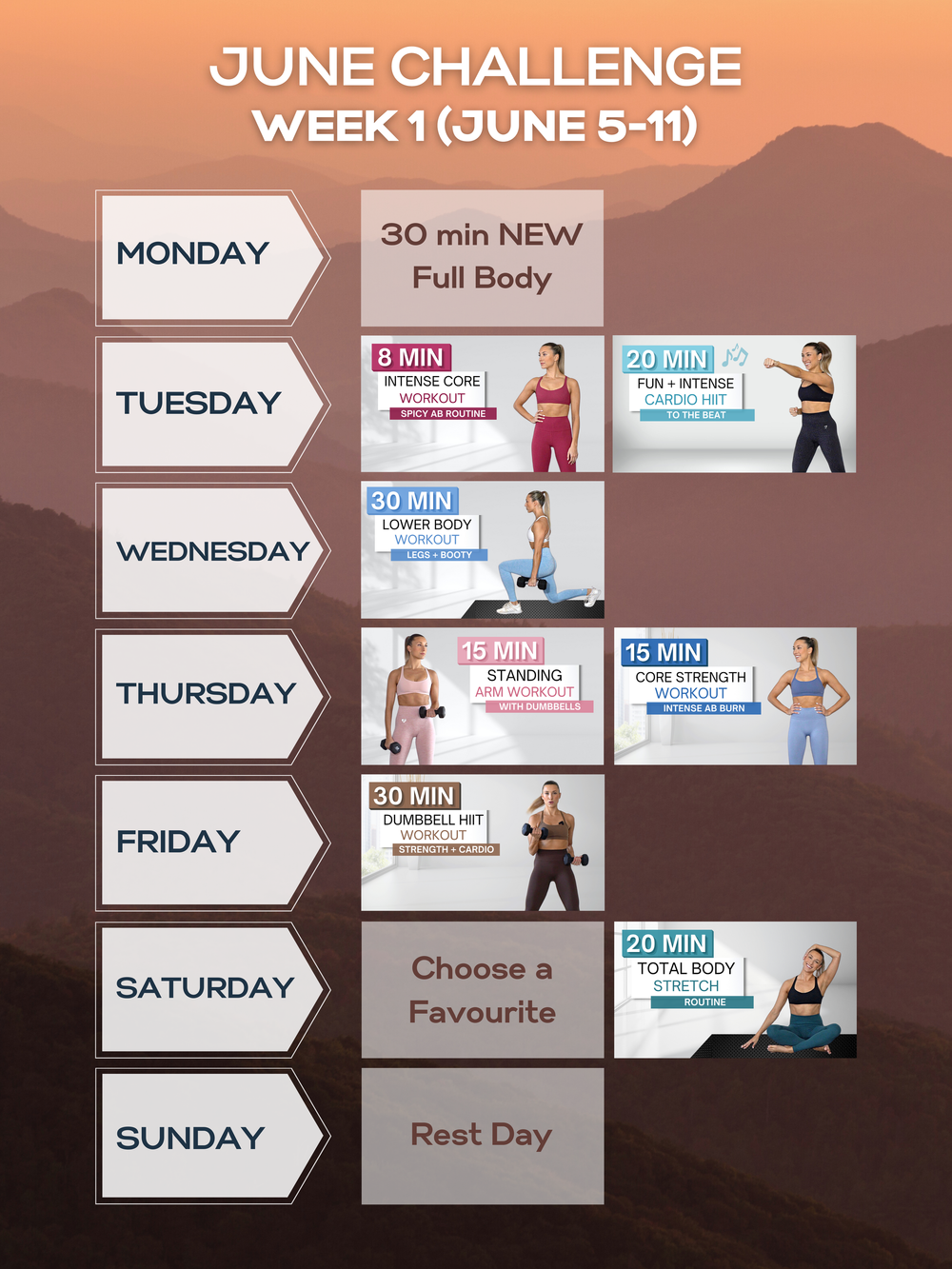 2023 June Workout Challenge — FITBYMIK