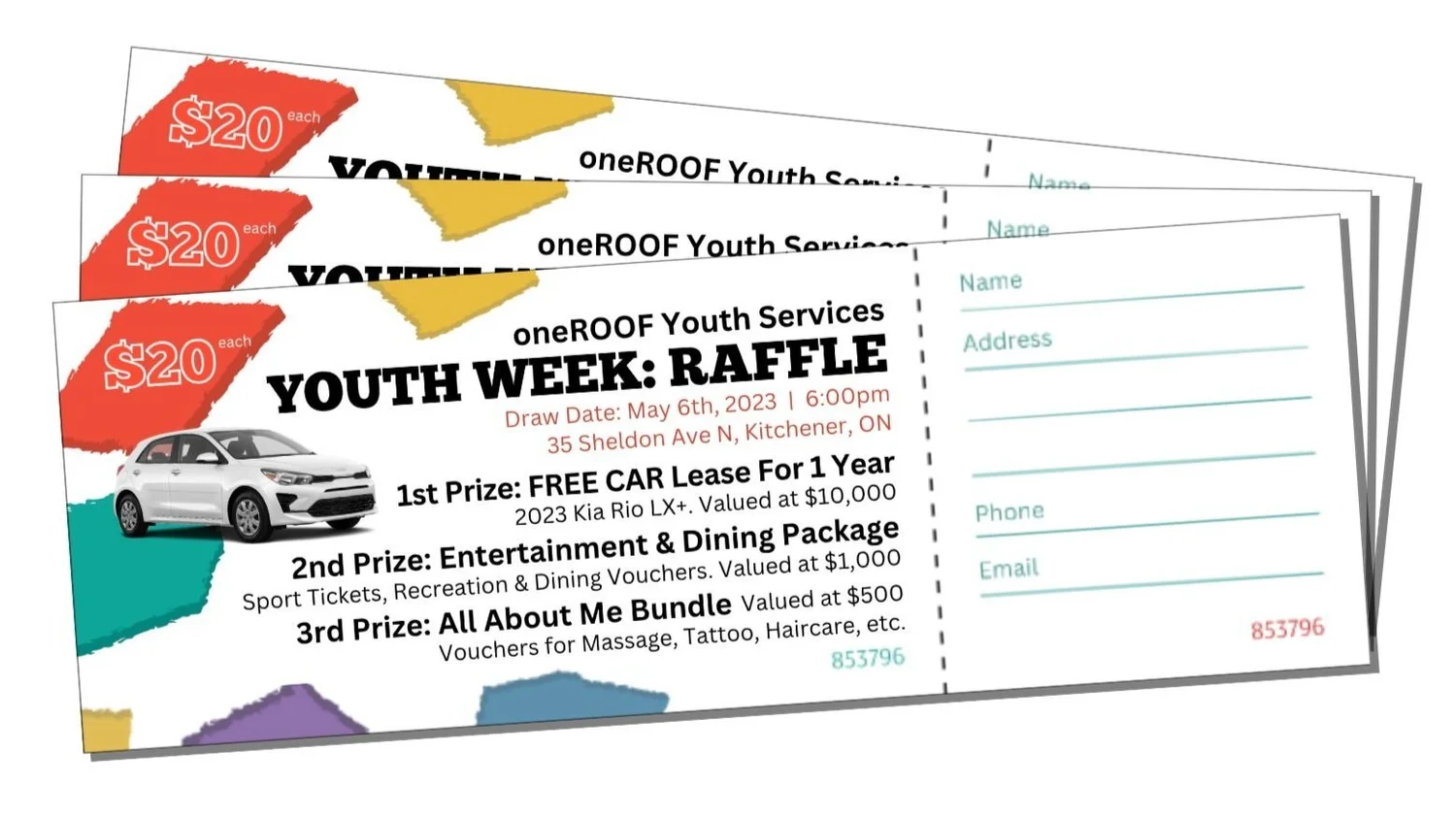 Youth Week 2023: Grand Prize Raffle — oneROOF Youth Services
