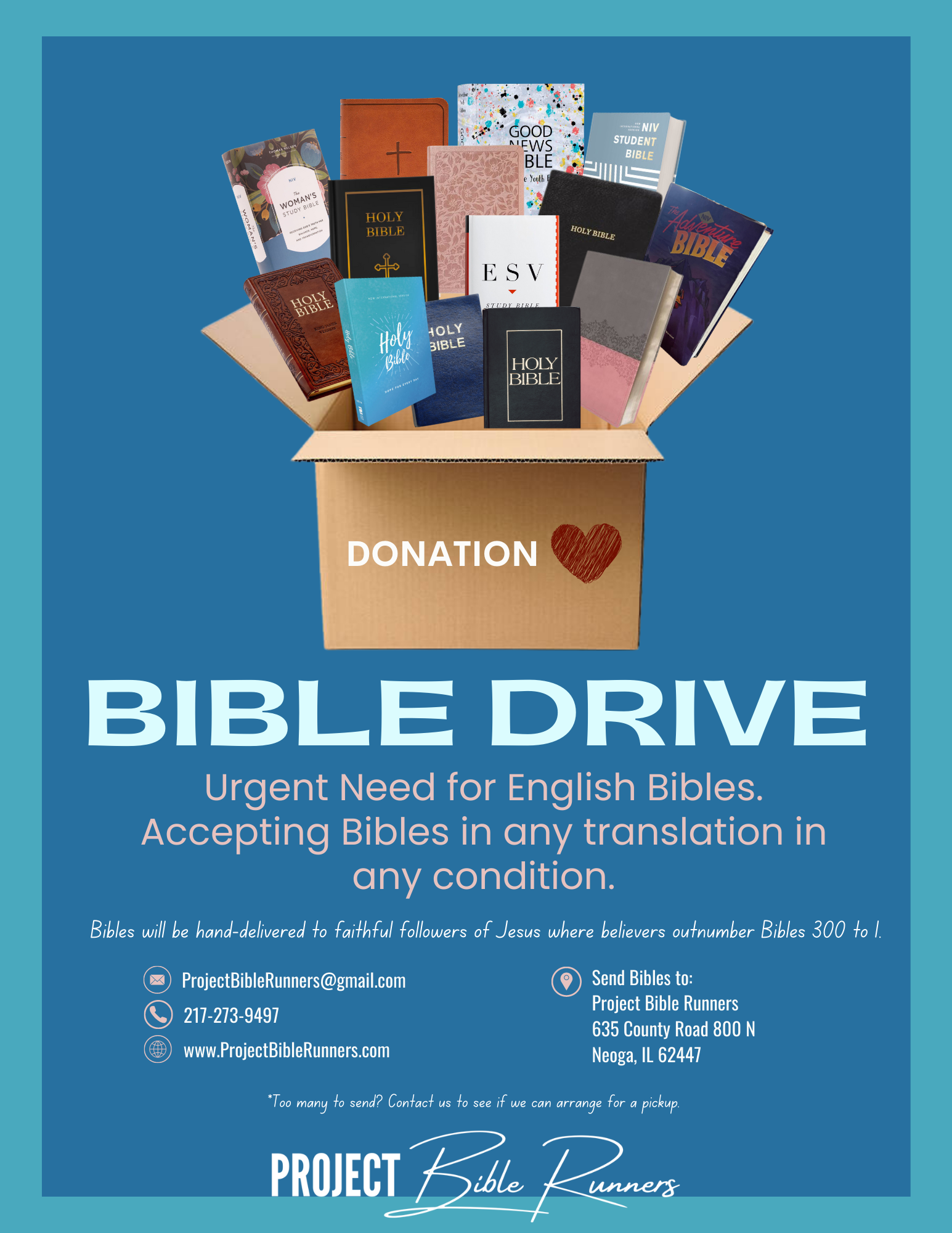 Bible Drive — Project Bible Runners