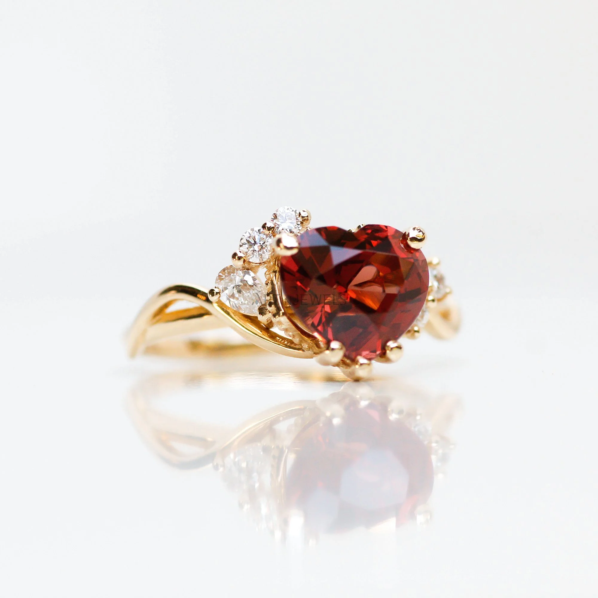 Spark (Garnet Ring) — Art in Jewels by Anne