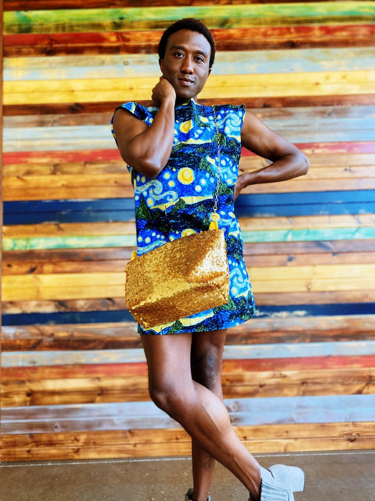 Van Gogh 'Starry Night' Dress — Terrance Williams Designs